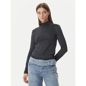 Vero Moda Rollkragenpullover Lava 10334586 Schwarz Loose Fit