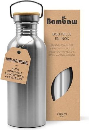 Bambaw Gourde | &Eacute;cologique | Inox | Sport | Sans BPA | Infusion Inox | Bambaw