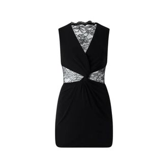 Roberto Cavalli Spitzen-Minikleid - - Dresses - Damen - Schwarzk - XS