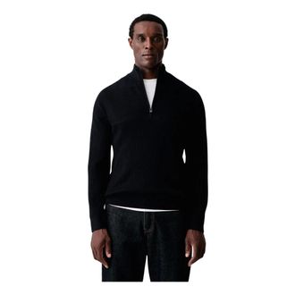 A|X Armani Exchange Pull demi-zipp&eacute; - Homme - Pulls - Bleu - Taille: M