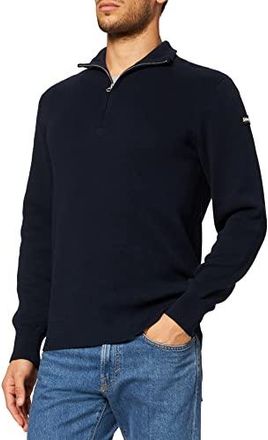 Schott NYC PLKERN3 Sweater, Navy, L Homme