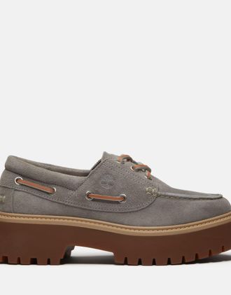Timberland Chaussures bateau en daim - Gris moyen