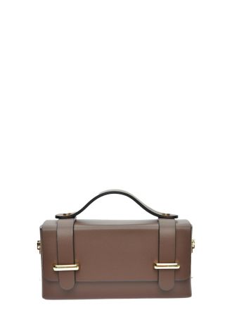 Isabella Rhea Kastanienbraun Rindsledertasche