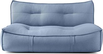 Konsimo Gartensofa LOVIA Loungesofa, Gartenm&ouml;bel, Sofa 2-Sitzer, Premiumqualit&auml;t aus EU hochwertiger Sitzkomfort, mit integrierter Schutzh&uuml;lle, wetterbest&auml;ndi