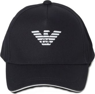 Giorgio Armani casquette &agrave; logo - Bleu