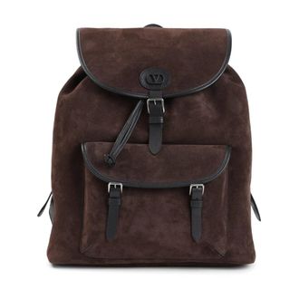 Valentino Garavani Wildleder-Rucksack - - Bags - Damen - Braun - ONE SIZE