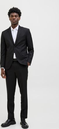 Jack & Jones Anzug JACK & JONES JPRCOSTA SUIT, Herren, Gr. 46, N-Gr, schwarz, Web, Obermaterial: 100% Polyester, unifarben, sehr schmal, Anz&uuml;ge, Polyester, slim fi