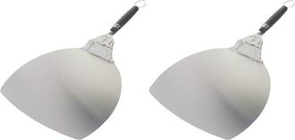 Weber Pizzaheber, aus Edelstahl, platzsparend - mit klappbaren Griff zum einfachen Verstauen, spülmaschinenfest - Schwarz/Silber (6691) (Packung mit 2)