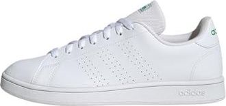 adidas Adidas Homme Advantage Base Court Lifestyle Shoes, Cloud White/Cloud White/Green, 37 1/3 EU