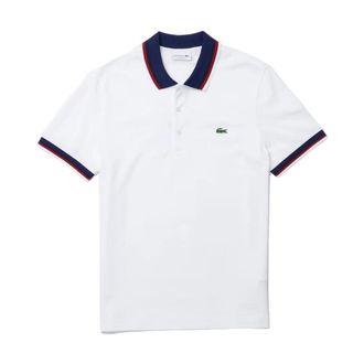 Lacoste Stretch Mini Piqu&eacute; Polo Shirt - - Tops - Herren - Wei&szlig; - S