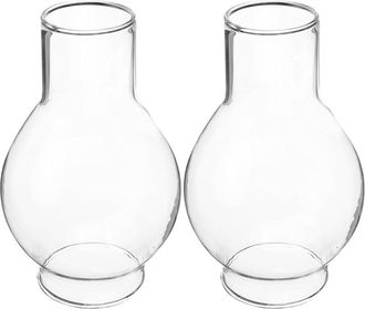 Soimiss 2 St&uuml;ck Winddichte Transparente Glaskerzenh&uuml;lle Hohe Kerzenabdeckung aus Glas R&ouml;hrenschirm f&uuml;r Kerzen Kerzenschutz f&uuml;r Zuhause Hochzeit und Restaurant