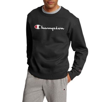 Champion Herren Graphic Powerblend Fleece Crew Sweatshirt, schwarz-y06794, XX-Large