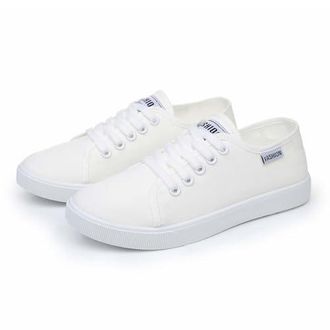 Generic Paire de baskets en toile pour femme - Chaussures à lacets - Chaussures de tennis - Antidérapantes - Confortables - Chaussures de randonnée - Course à