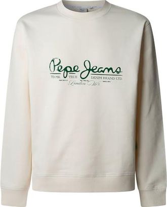 Pepe Jeans London Dumas Crew Maillot de surv&ecirc;tement, Blanc (Blanc cass&eacute;), XL Homme