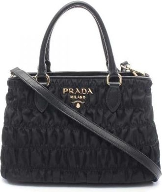 Prada Sac 2-en-1 Tessuto Gaufre Pre-owned - Femme - Pre-owned - Noir - Taille: ONE Size