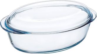 Pyrex 459A000/7043 Kasserolle Oval, Glas, transparent, 0.34 x 0.22 x 0.13 cm