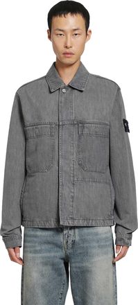 Stone Island 4100006 Denim Coach Jacket