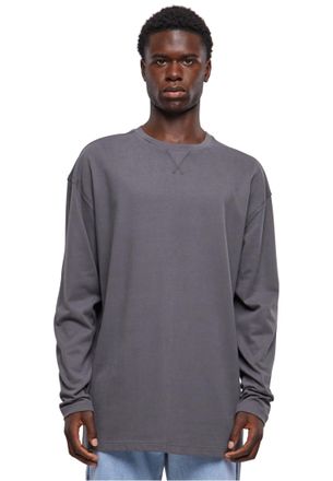 Urban Classics Herren T-Shirt Oversized Open Edge Longsleeve darkshadow XL