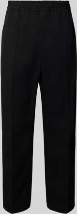 Maison Kitsun&eacute; Regular Fit Stoffhose aus Baumwolle