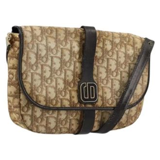 Dior Pre-owned Toile sacs-dior - Femme - Pre-owned - Brun - Taille: ONE Size