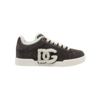 Dolce & Gabbana Baskets Portofino - Femme - Chaussures - Brun - Taille: 38 1/2 EU