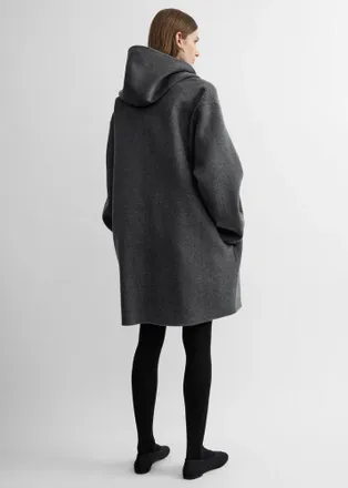 Toteme Wool Blend Coat - Charcoal