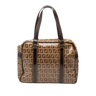 Fendi Sac &agrave; main en toile Pre-owned - Femme - Pre-owned - Brun - Taille: ONE Size