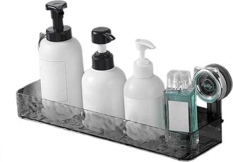 Generic Wandmontiertes Badezimmer Bad ZubehöR - Duschablage OHNE BOHREN Duschhaube Mit Starker Saugnapf | Duschregal, Rutschfeste Dusche, Multifunktionale Dus