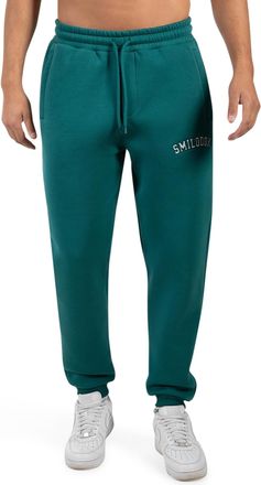 Smilodox Jogginghose Herren Kayson, Oversize Freizeithose mit Rei&szlig;verschlusstaschen, weichem, flauschigem und warmem Material, Tunnelzug am Bund, Logo, Sweatho