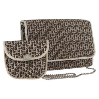 Dior Pre-owned Trotter Canvas Schultertasche - - Pre-owned - Damen - Braun - ONE SIZE