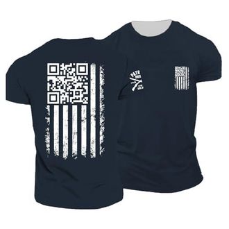 Generic T-shirts pour homme pour la vie quotidienne d&eacute;contract&eacute;e. Design &eacute;l&eacute;gant avec code QR. Parfait pour danser et se d&eacute;tendre. Id&eacute;al pour toutes les saiso