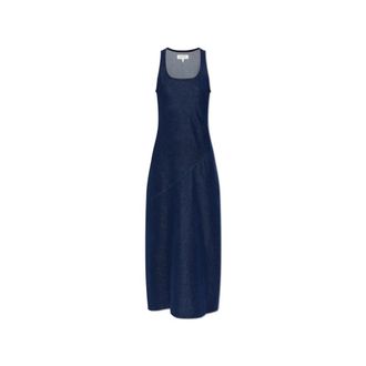 Rag & Bone Femme, Robes, Bleu, Taille: 38 FR Robe en jean &agrave; col roul&eacute; avec bretelles