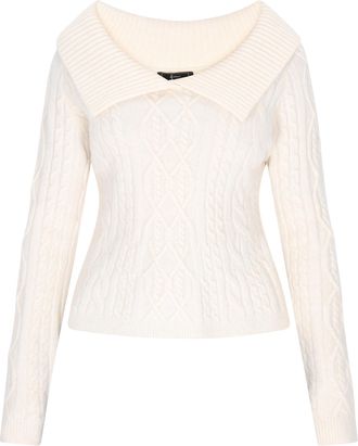 Faina Pullover Frauen cremefarben