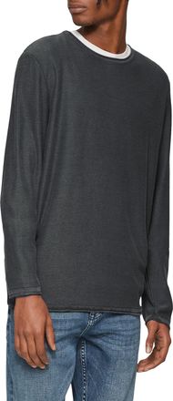 s.Oliver QS Gewaschener Strickpullover mit Rollsaum