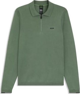 BOSS Hommes KN Ever-X PL Pull Regular en Coton avec col Polo