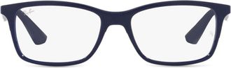 Ray-Ban Brille mit Logo-Schild - Blau