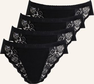 sloggi 4er-Pack Slips Chic schwarz