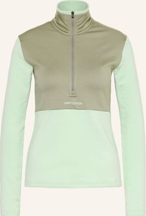 Ortovox Fleece-Troyer Fleece Light Zip Neck gruen