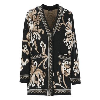Etro Femme, Pulls, Noir, Taille: 36 FR Gilet en maille jacquard