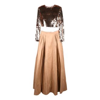 Elisabetta Franchi Femme, Robes, Brun, Taille: 42 FR RED Carpet E. Franchi completo