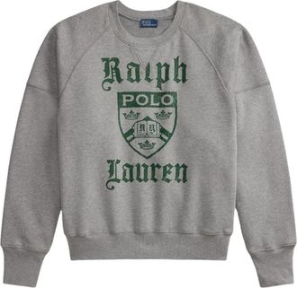Polo Ralph Lauren Fleece Sweatshirt - - Sweatshirts & Hoodies - Damen - Grau - M
