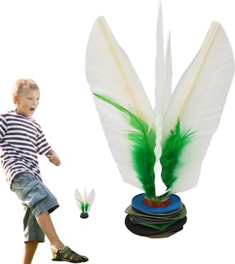 Generic Foot Kick ShuttLecock -Spiel - White Sports Spielzeug, Rubber Basis Handrad ShuttleCock Design | Outdoor Fitness Entertainment Activity, Freizeitsport