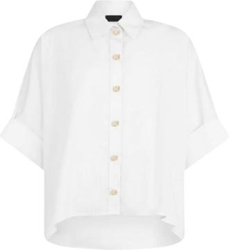 Liu Jo Femme, Blouses et Chemises, Blanc, Taille: 40 FR LIU JO Black Chemises Blanc