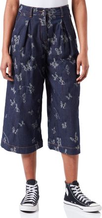 Love Moschino Damen Culotte Fit Trousers Jeans, Enzimix15adritt, 42 EU