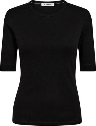 Co'Couture Femme, Tops, Noir, Taille: 36 FR Haut noir à manches courtes 96