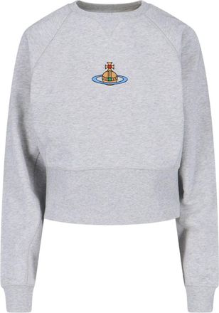 Vivienne Westwood Sweatshirt mit Orb-Stickerei - Grau