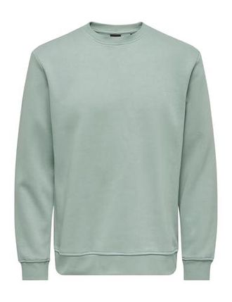 Only & Sons Onsconnor Reg Crew Neck Sweat Noos Maillot de survêtement, Vert Chinois, L Homme