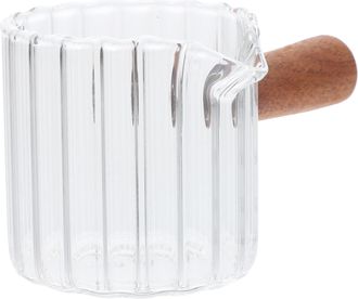 Valiclud Glas-kaffee-messbecher Mit Griff Espresso-messbecher Milchk&auml;nnchen Ausguss Glaskrug Kleiner Milchk&auml;nnchen Aus Messbecher Aus Kleiner Beh&auml;lter