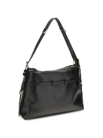 Givenchy Womens Shoulder Bag Voyou Shiny Leather Black Calfskin Handbags Hand