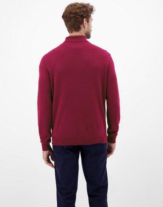 Lerros Rollkragenpullover mit Logo-Stickerei und aus Schurwolle mit Kaschmir